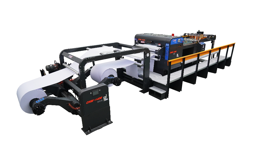CHM-1400 Offset Printing Paper Roll To Sheets Sheeter Cutter Machine ...